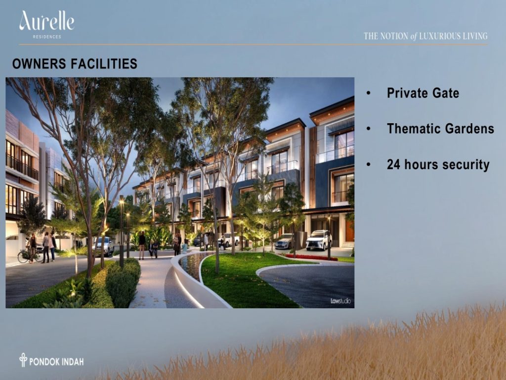 AURELLE RESIDENCES Townhouse by Pondok Indah Group at Jakarta Selatan